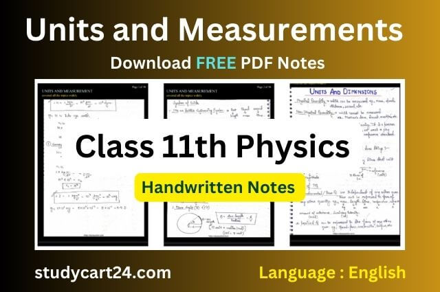 Class 11 Chemistry Handwritten Notes PDF: All Chapters Free