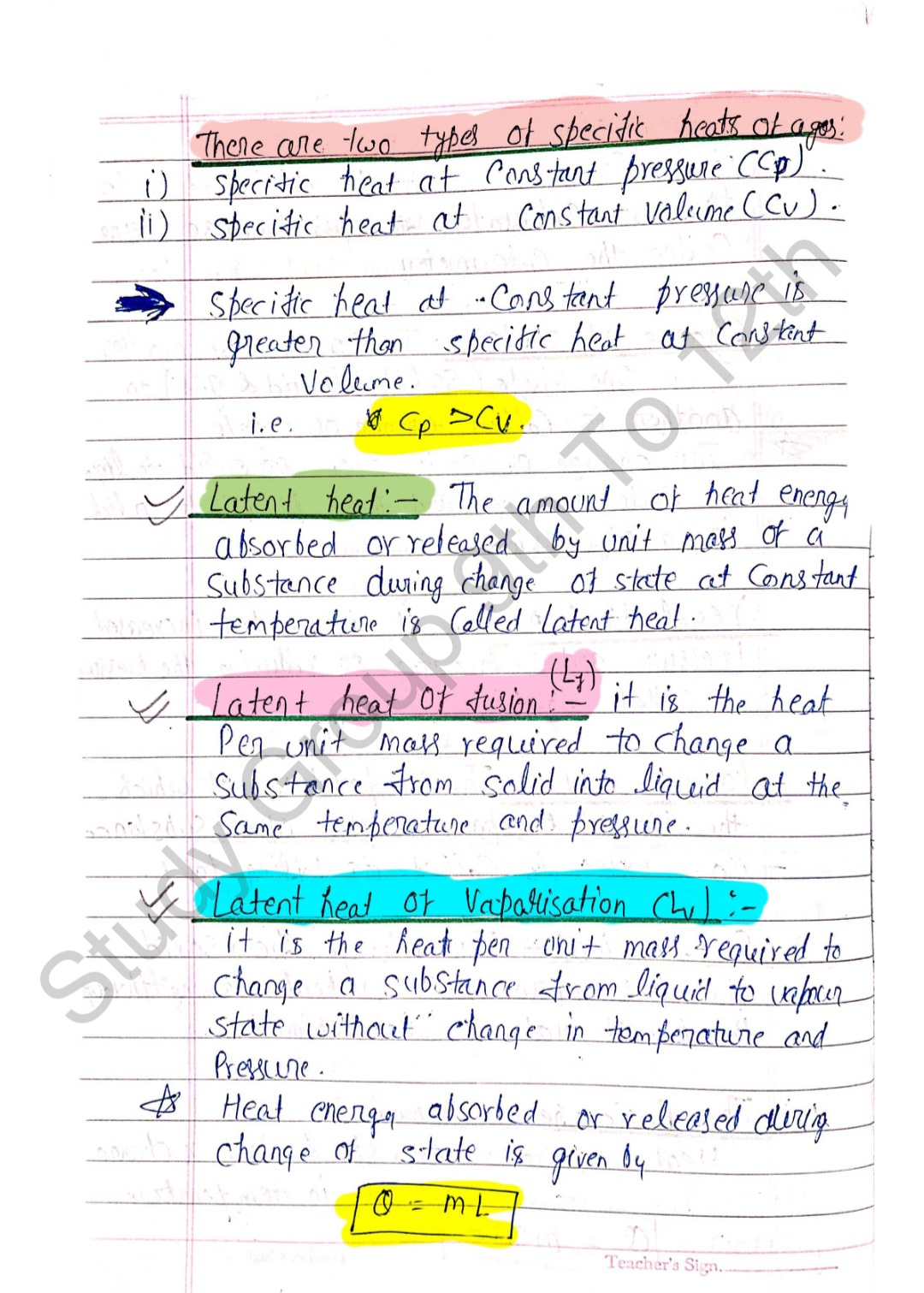 Chapter 11: Thermal Properties of Matter Class 11 Notes PDF
