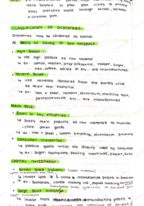 Chapter 11: Geography - Manufacturing Industries Class 10 Notes